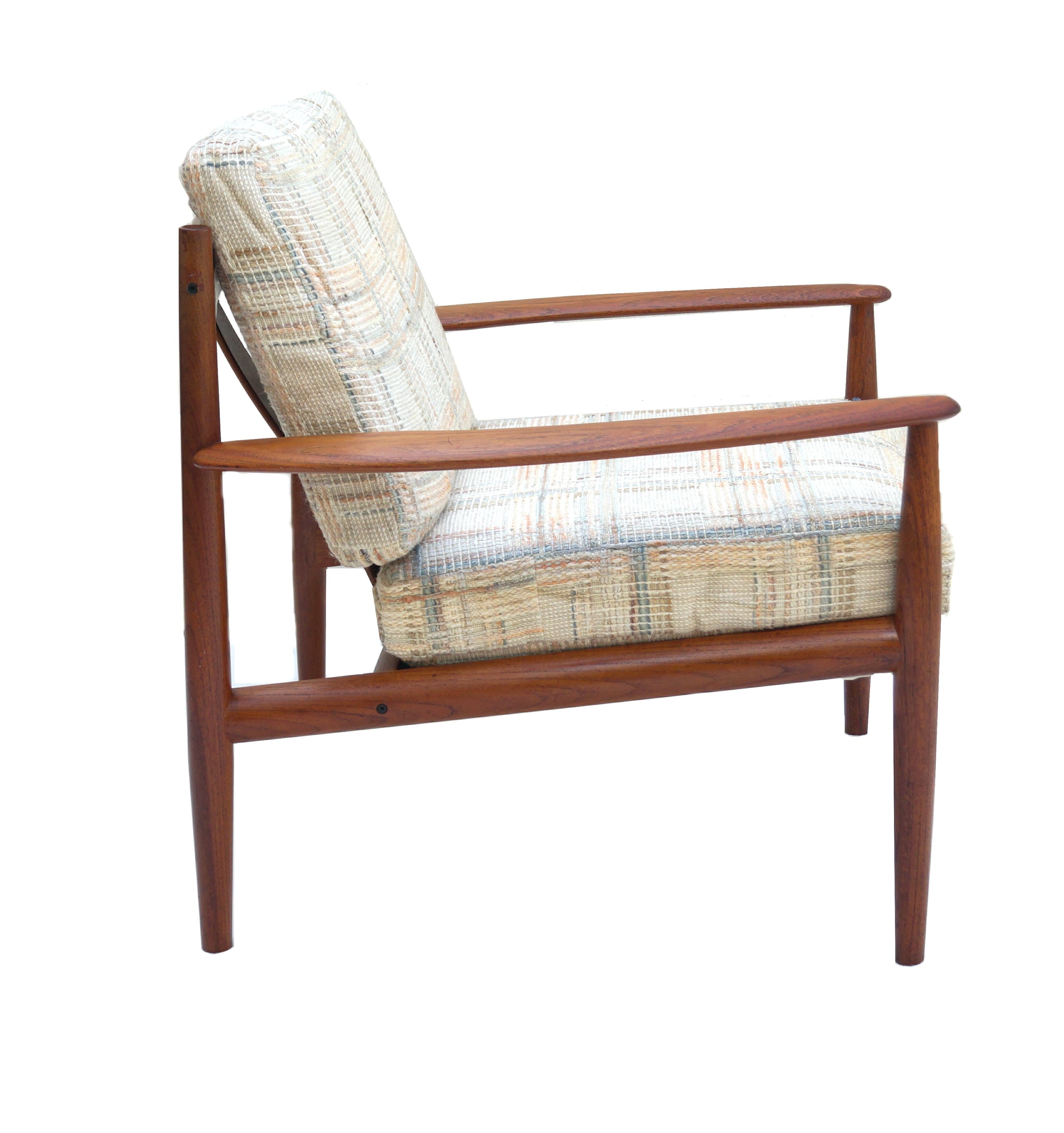 Pair of Grete Jalk Teak Lounge Chairs for France and Søn at 1stDibs