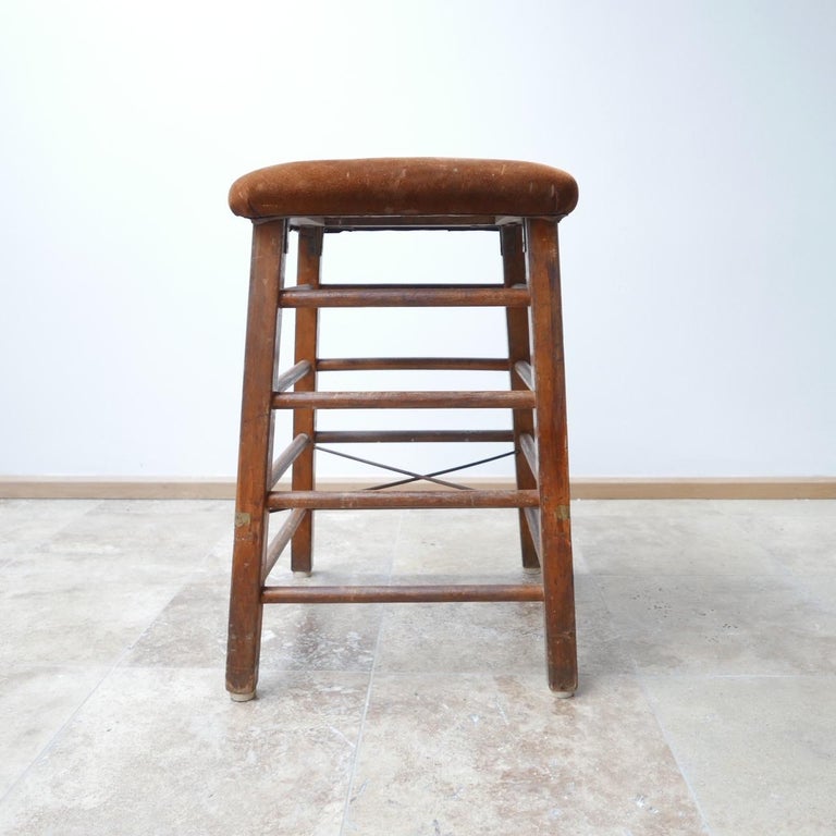 Pair of Gym Bench Bar Stools at 1stDibs | gym stools