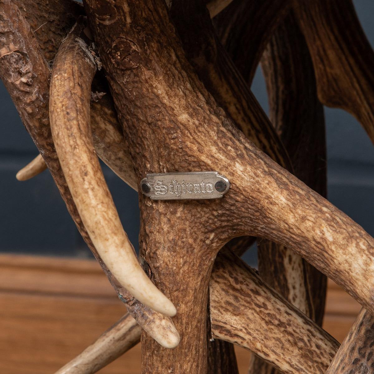 Pair of Hall Antler Horn Chairs by Schirato, Italy at 1stDibs