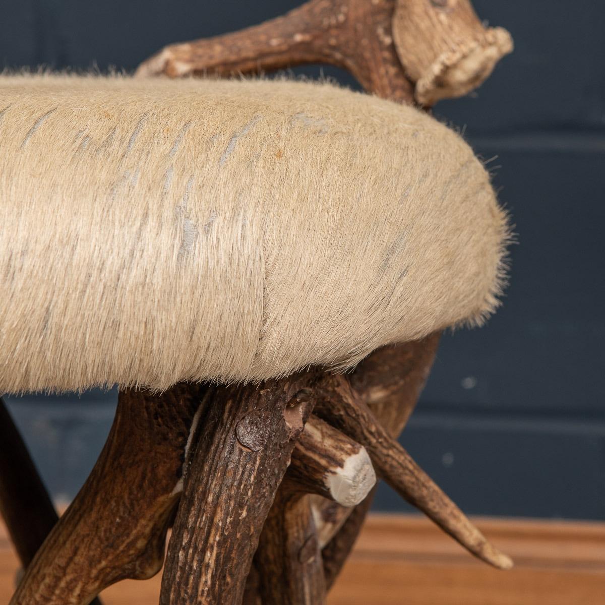 Pair of Hall Antler Horn Chairs by Schirato, Italy at 1stDibs