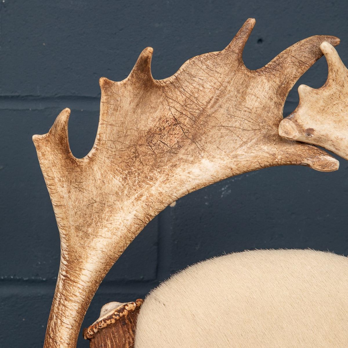 Pair of Hall Antler Horn Chairs by Schirato, Italy at 1stDibs