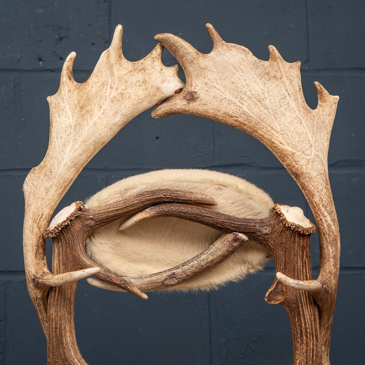Pair of Hall Antler Horn Chairs by Schirato, Italy at 1stDibs