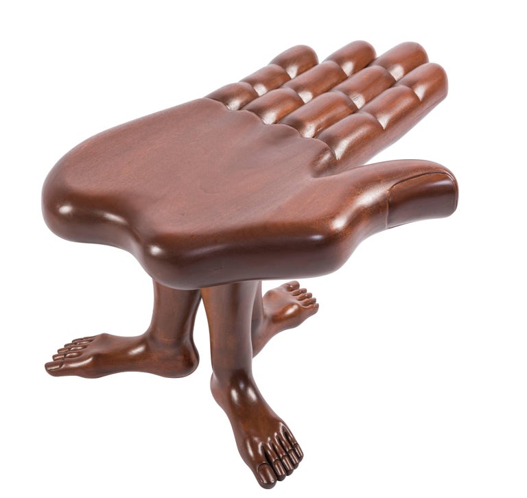 Pair of Hand and Foot Coffee Tables or Stools by Pedro Friedeberg at ...