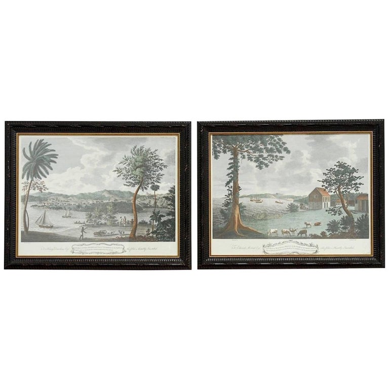 Pair of Hand-Colored British Colonial Prints of Jamaica at 1stDibs ...