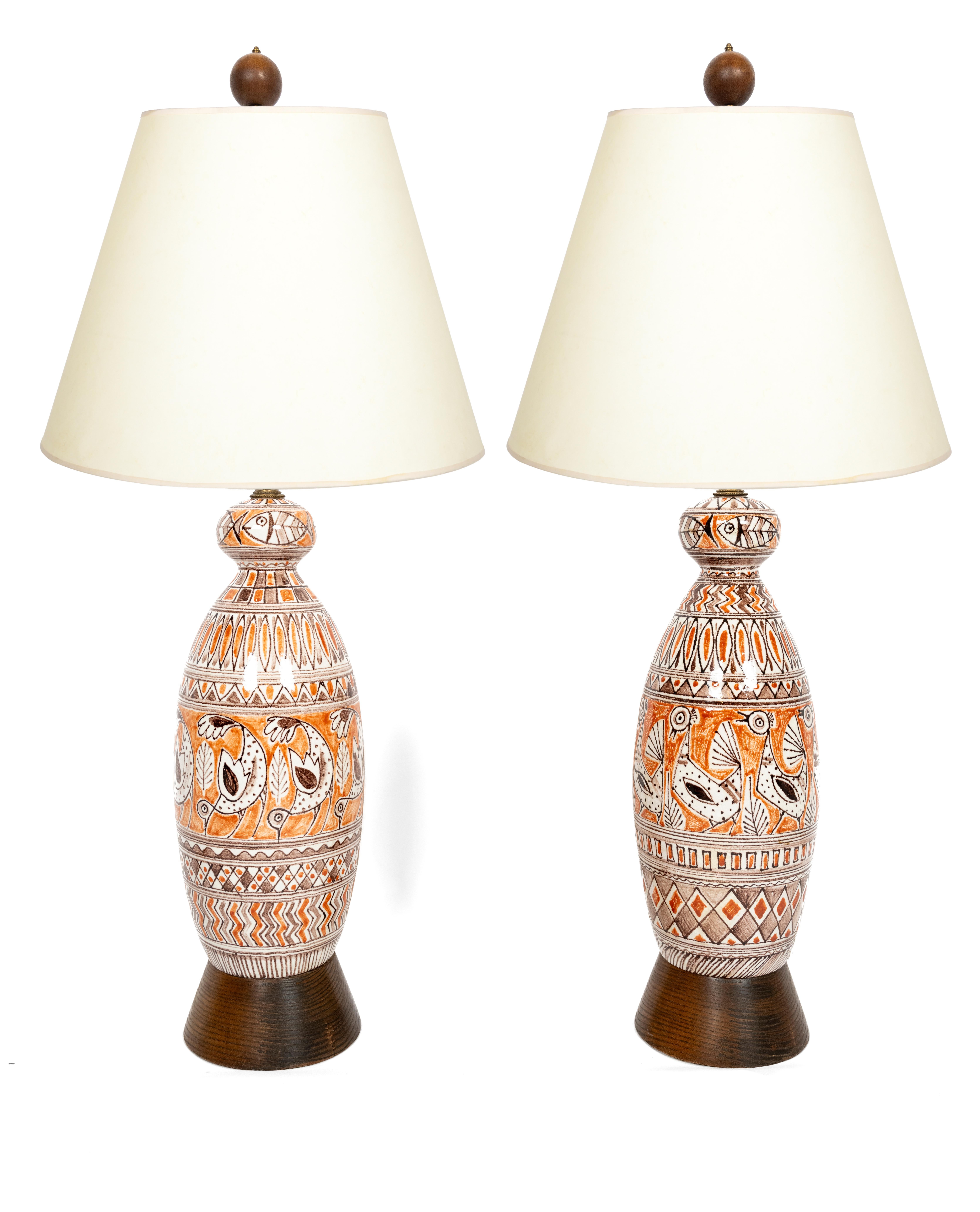 Rooster Table Lamp - 32 For Sale on 1stDibs | rooster lamp, ceramic ...