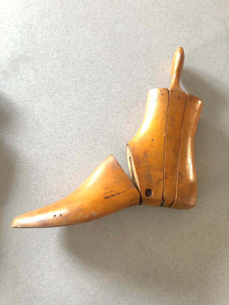 Pair of Handmade Vintage Wooden Shoe Inserts, 20th Century For Sale at ...