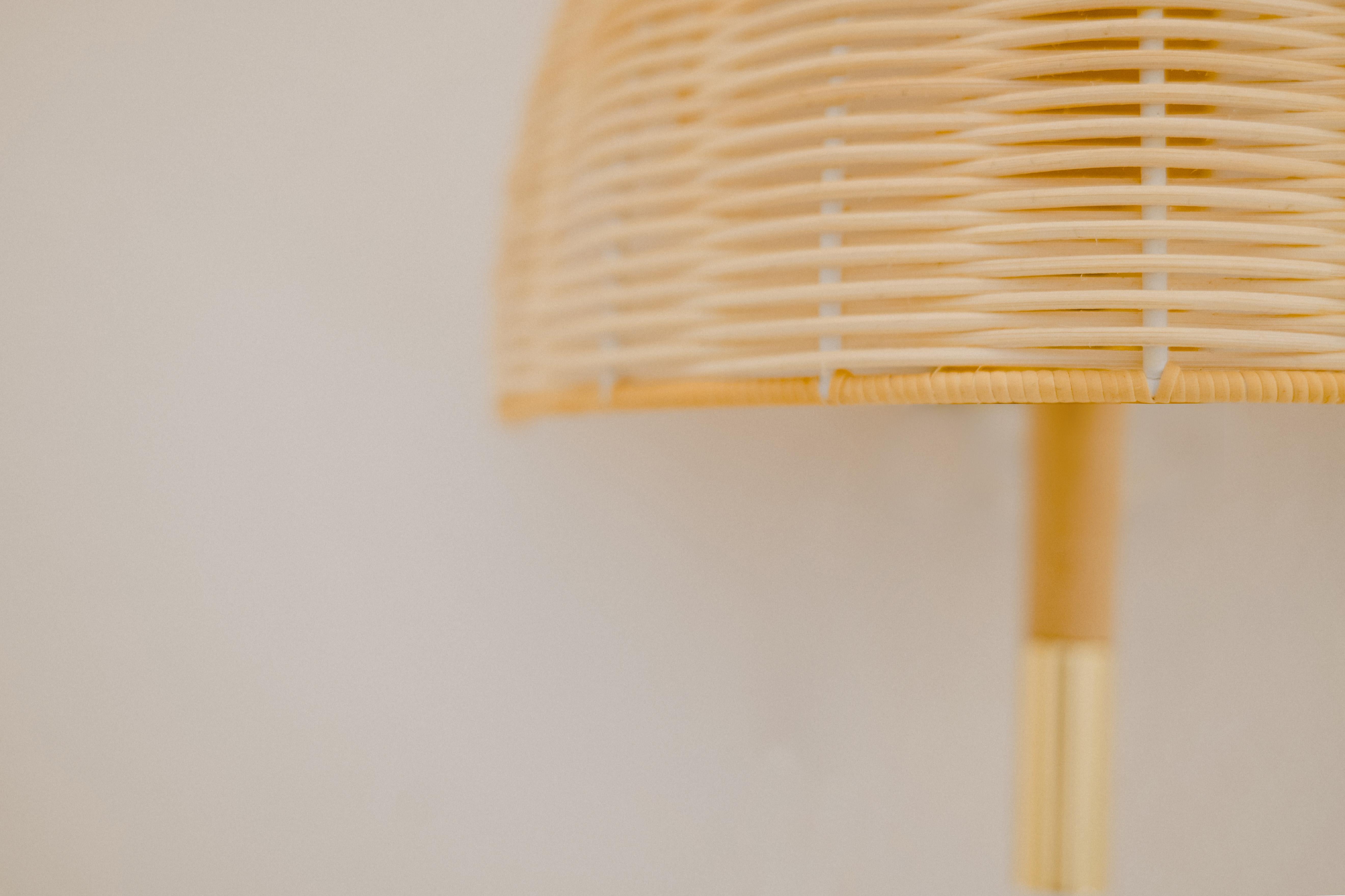 Pair of, Handmade, Wall Lamp, Natural Rattan Brass, Mediterranean ...