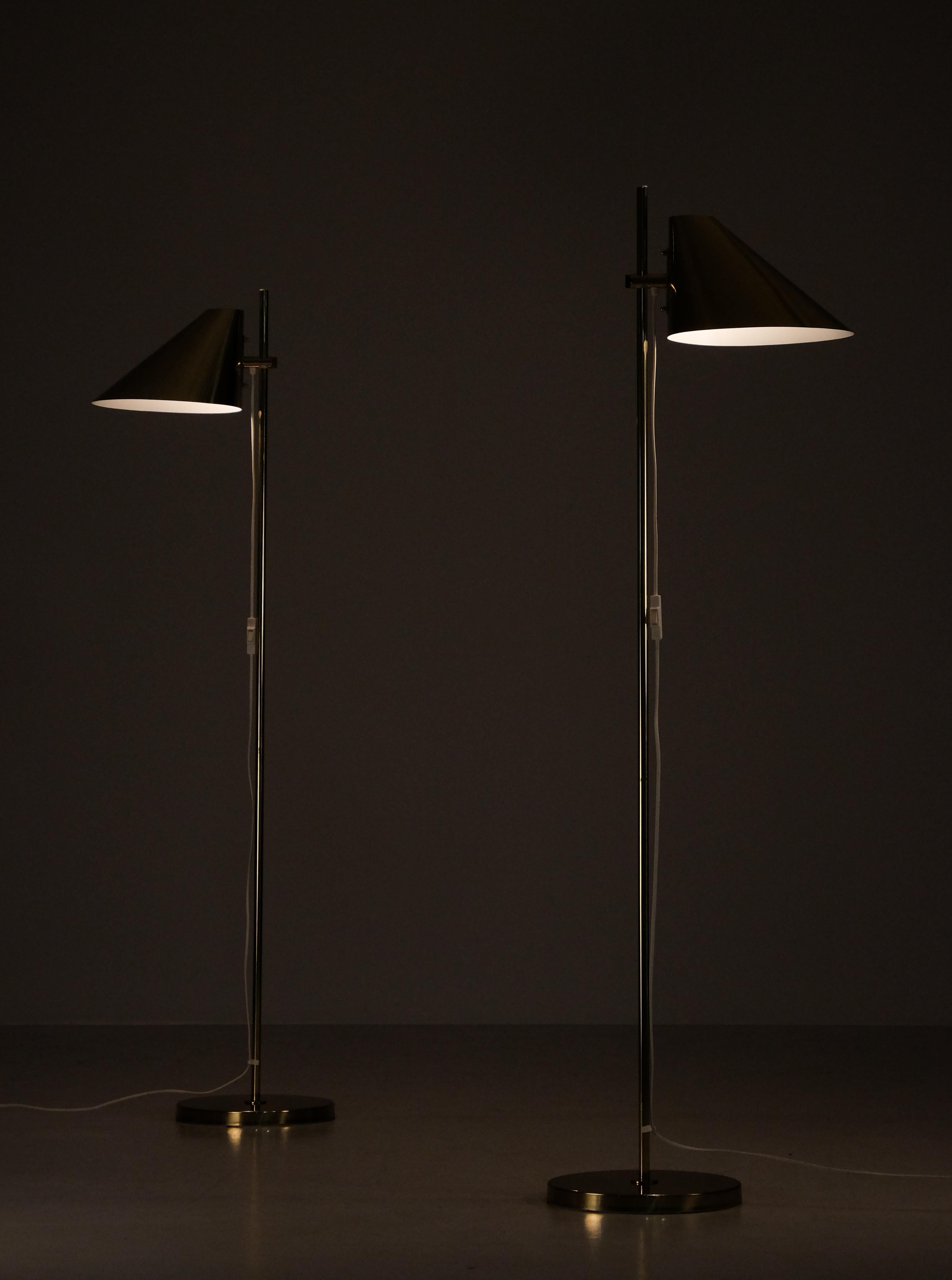 Pair of Hans-Agne Jakobsson Floor Lamps Model G-185, 1970s For Sale at ...