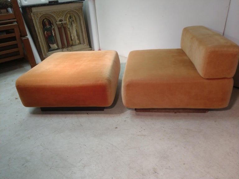 Pair of Harvey Probber Mid-Century Modern Modular Seating Four Pieces ...