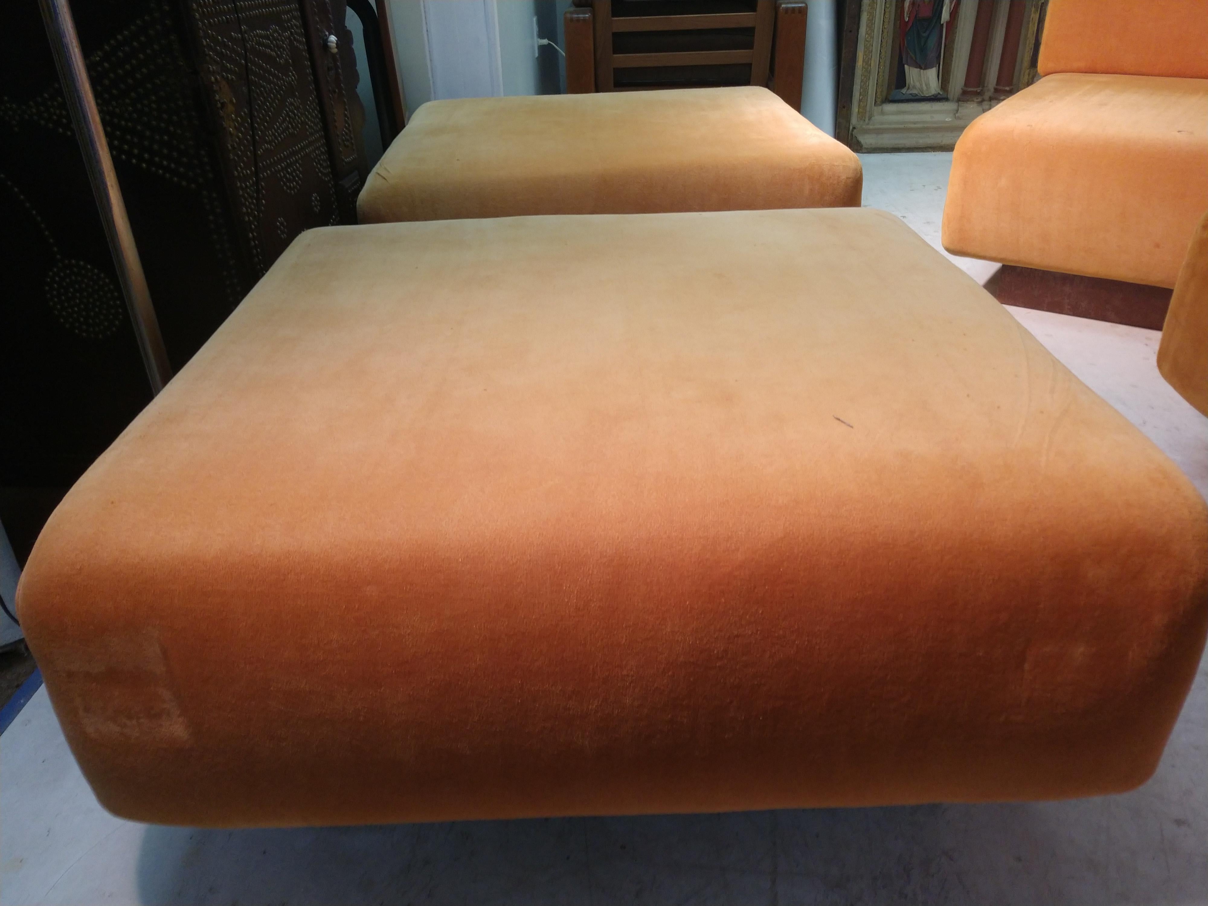 Pair of Harvey Probber Mid-Century Modern Modular Seating Four Pieces ...