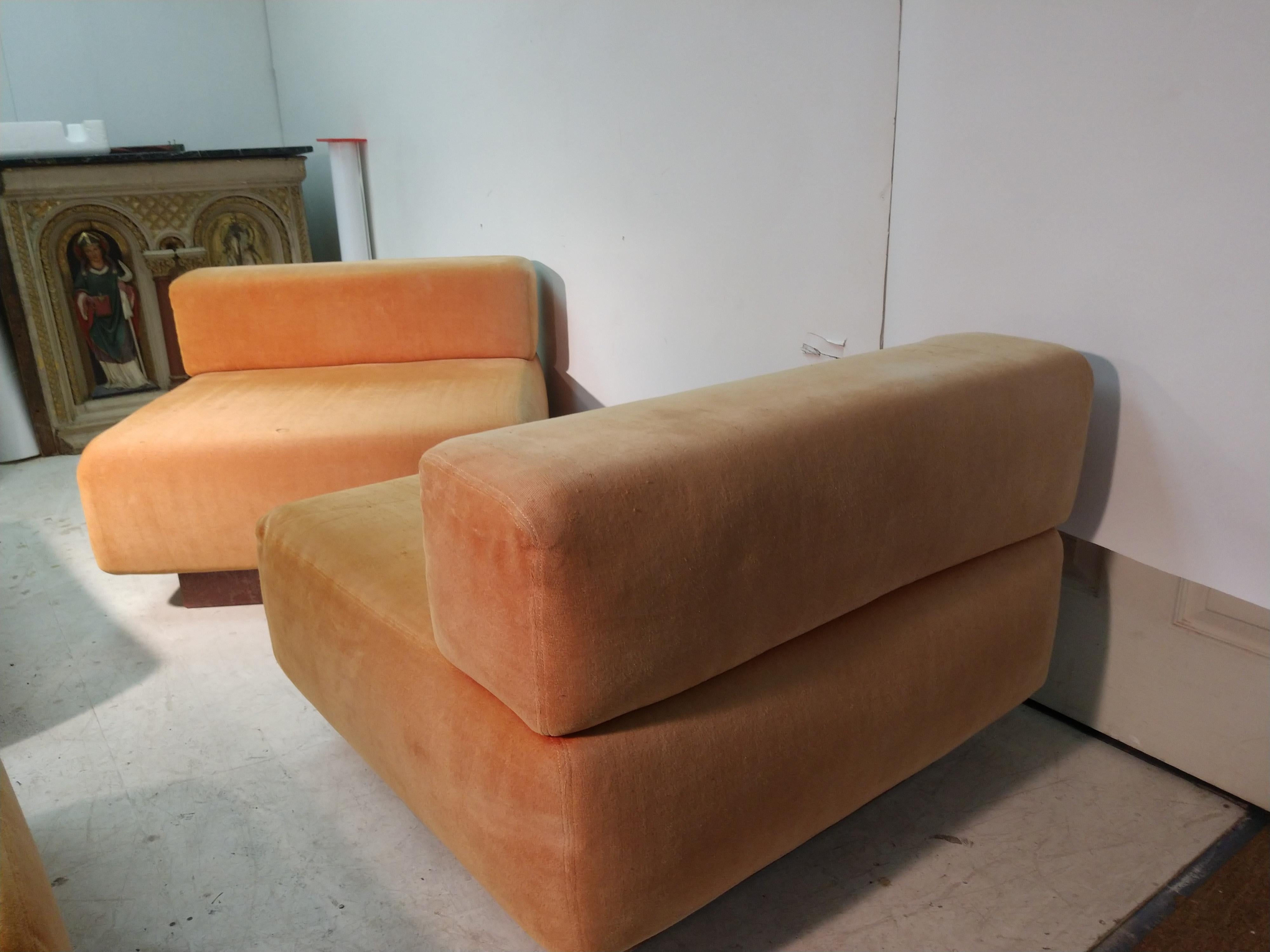Pair of Harvey Probber Mid-Century Modern Modular Seating Four Pieces ...