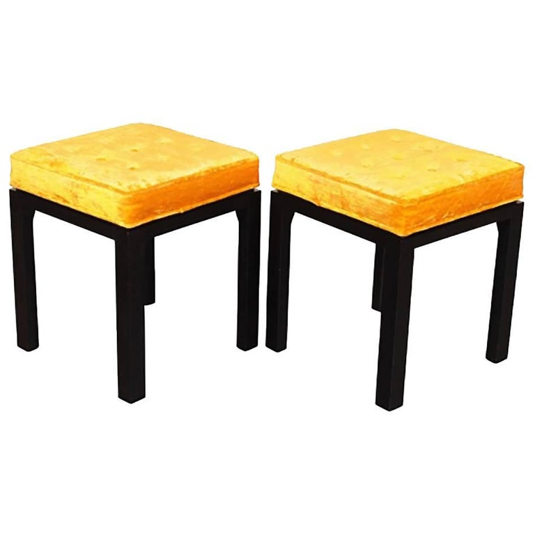 Pair of Harvey Probber Midcentury Ottomans For Sale at 1stDibs