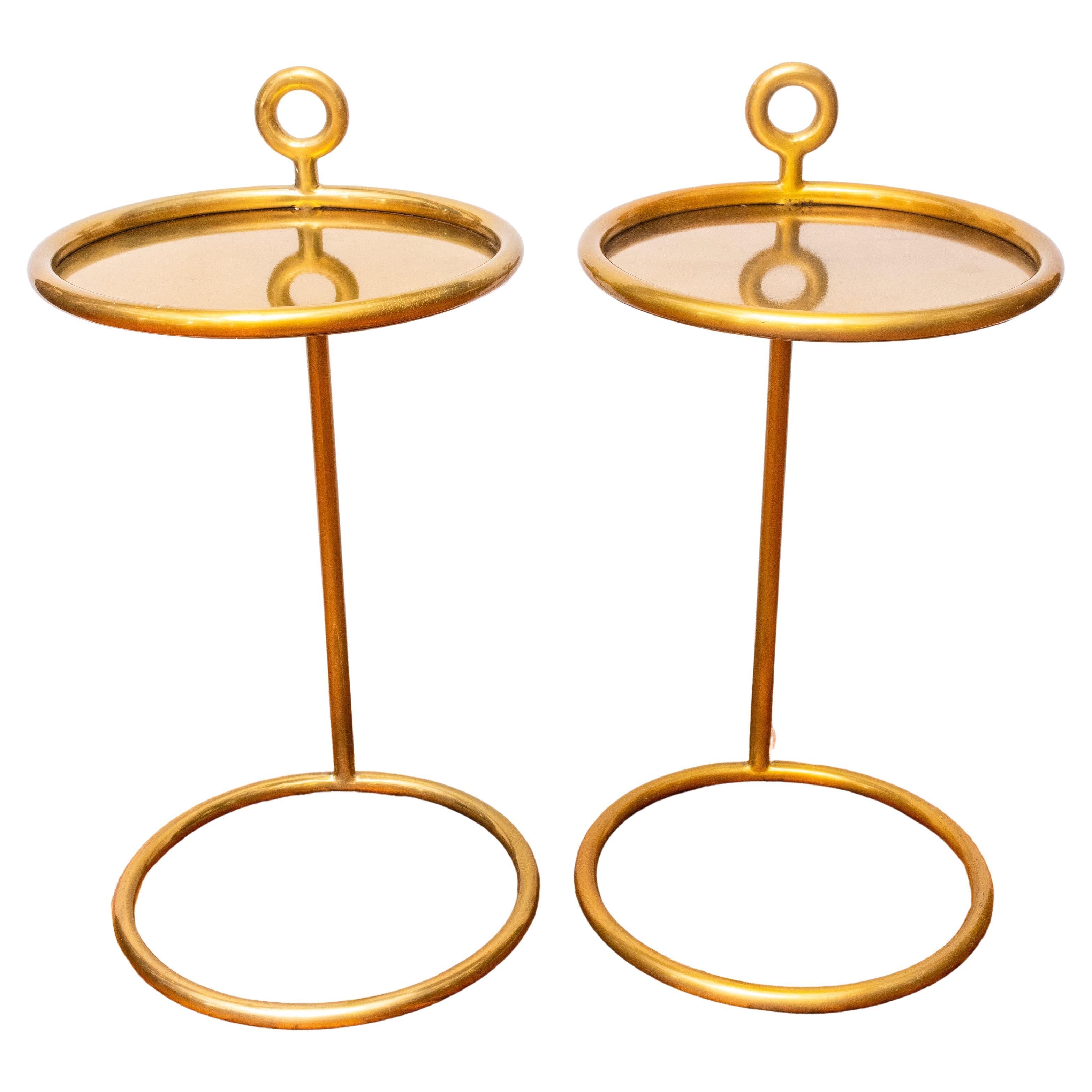 Pair of Brass Deer Tables at 1stDibs