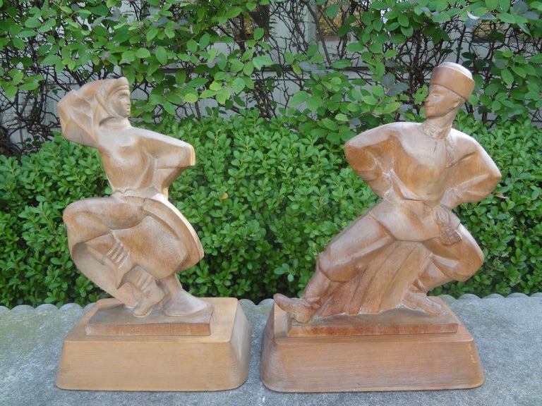 Pair of Heifetz Russian Dancer Lamp Bases For Sale at 1stDibs