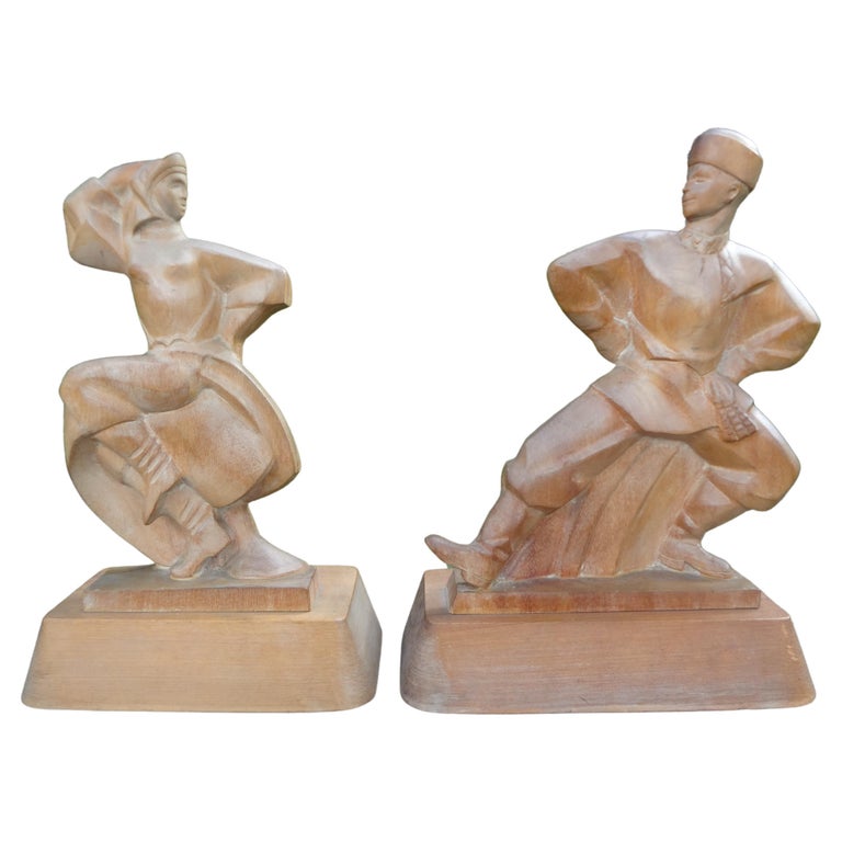 Pair of Heifetz Russian Dancer Lamp Bases For Sale at 1stDibs