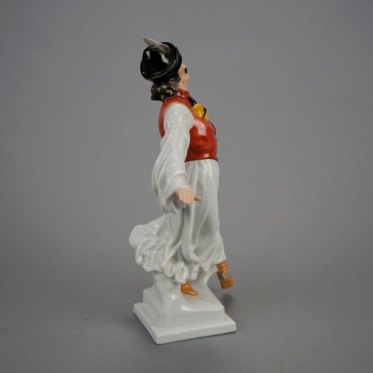 Pair of Herend Porcelain Figures, Hungarian Folk Dancers, 20th C at 1stDibs