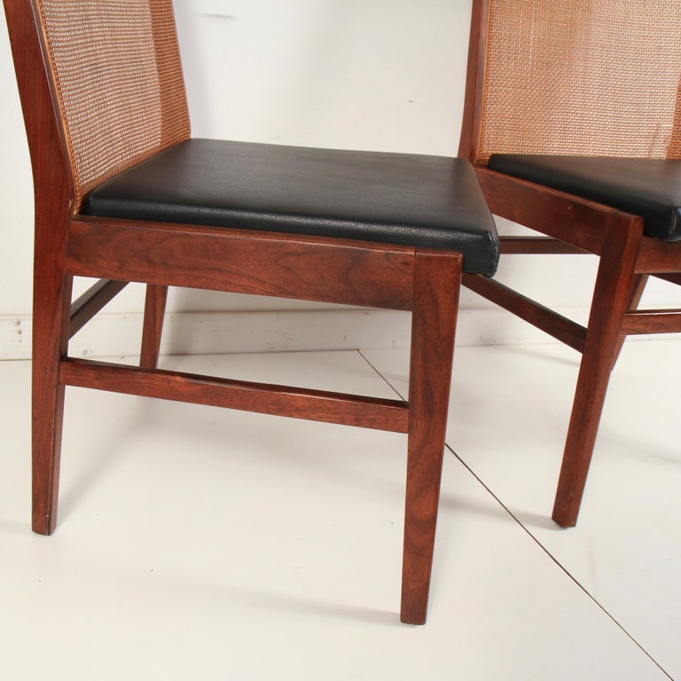Pair of Hibriten Walnut Side Chairs at 1stDibs