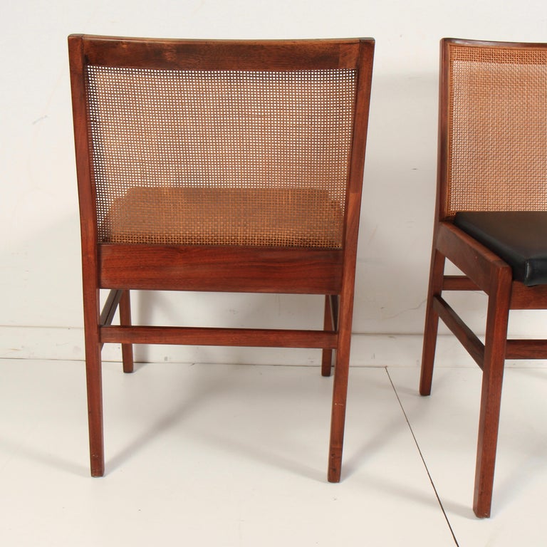 Pair of Hibriten Walnut Side Chairs at 1stDibs