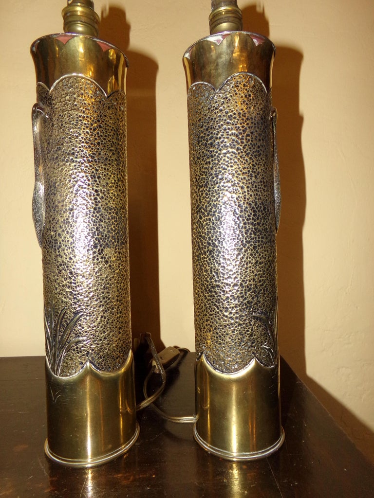 Pair of High Quality Signed Trench Art Shell Cases, circa 1917 For Sale ...
