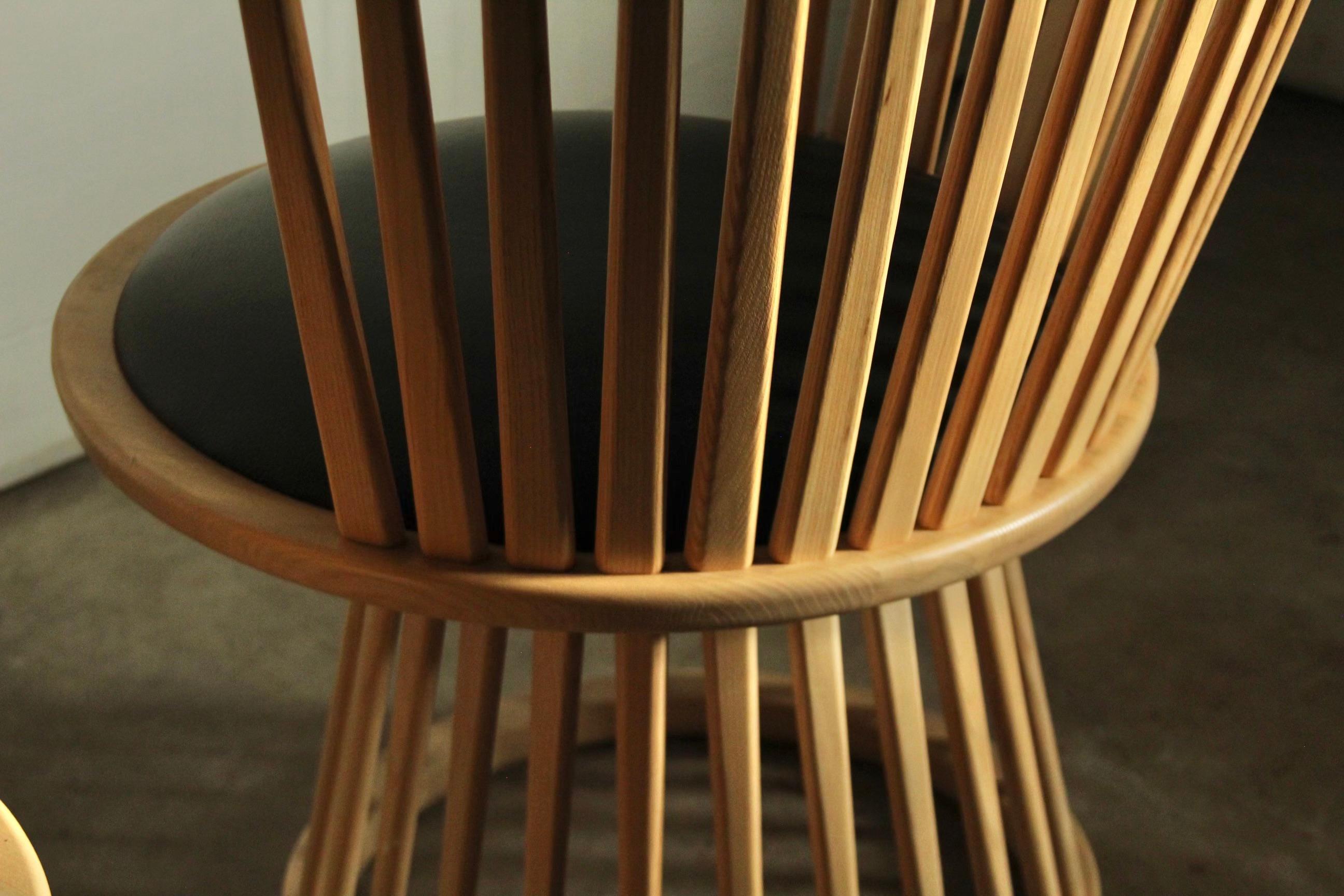 Pair of Highback "Fan" Chairs by Tom Dixon, 2020s For Sale at 1stDibs