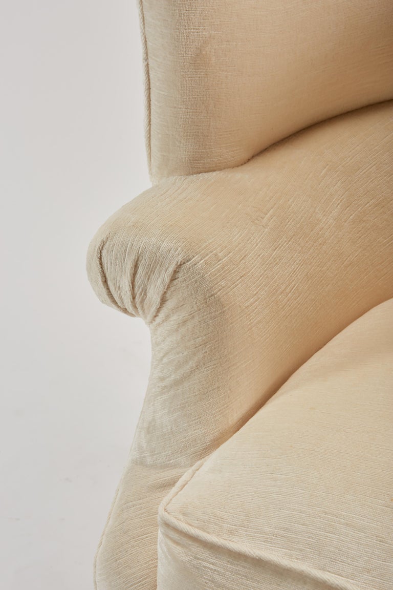 Pair of Victoria Hagan "Emma" Small Wingback Chairs in Hunt Off-White ...