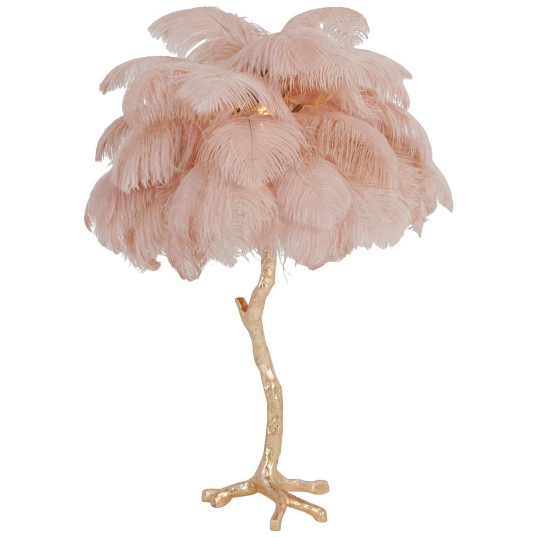 Feather Table Lamp Pink - 3 For Sale on 1stDibs | pink feather lamps ...