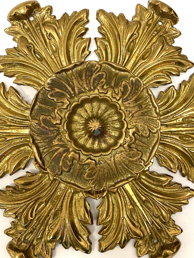 Pair of Hollywood Regency Dore' Bronze Neoclassic Door Handles For Sale ...