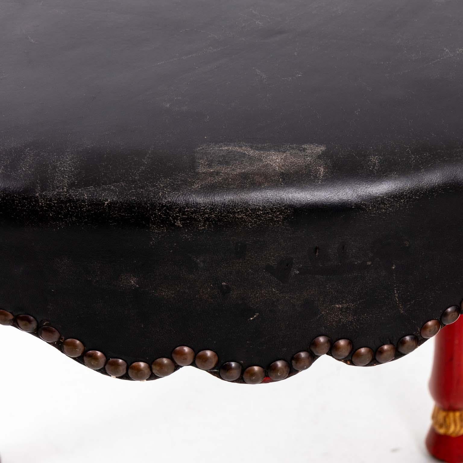 Pair of Hoof Foot Chinoiserie Decorated Stools For Sale at 1stDibs