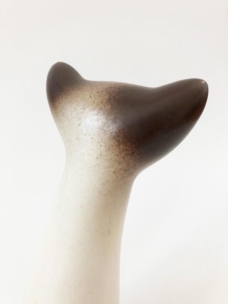 Pair of Howard Pierce Pottery Cats at 1stDibs