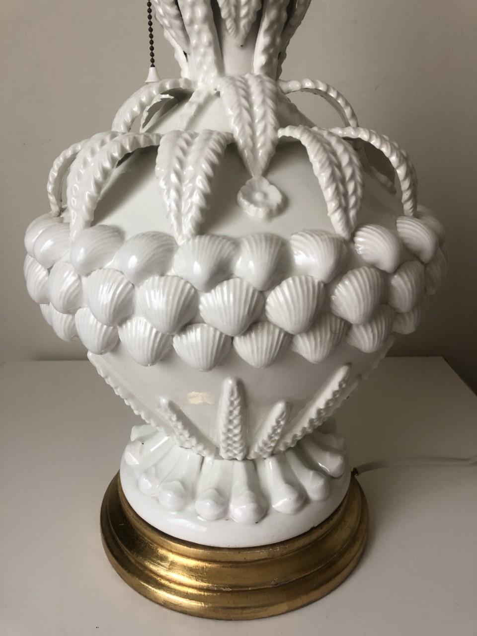 Pair of Huge "Manises" Midcentury Spanish Table Lamps by Cerámicas ...