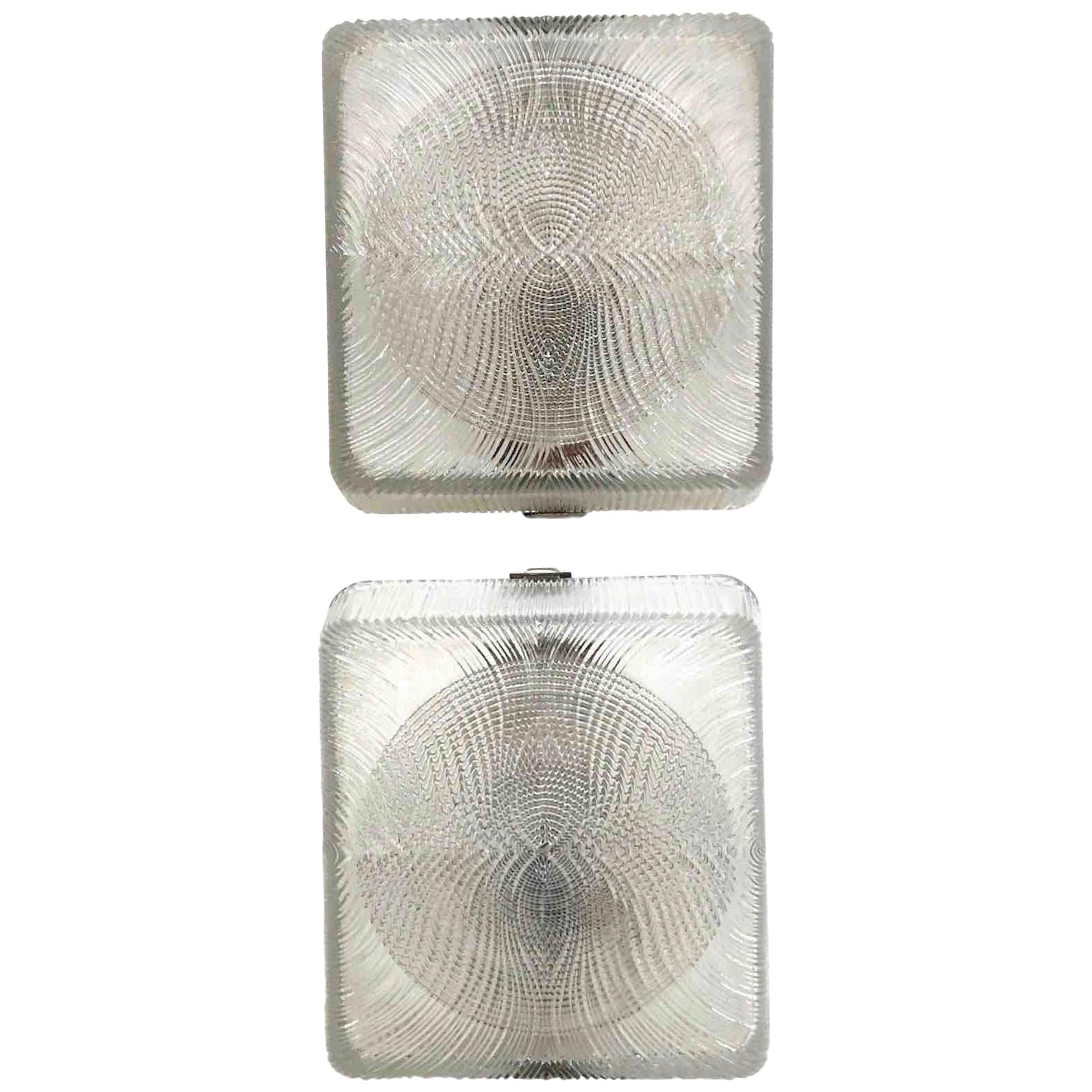 Ice Cube Glass Mirror Sconce by Hoffmeister Leuchten, Mid-Century ...