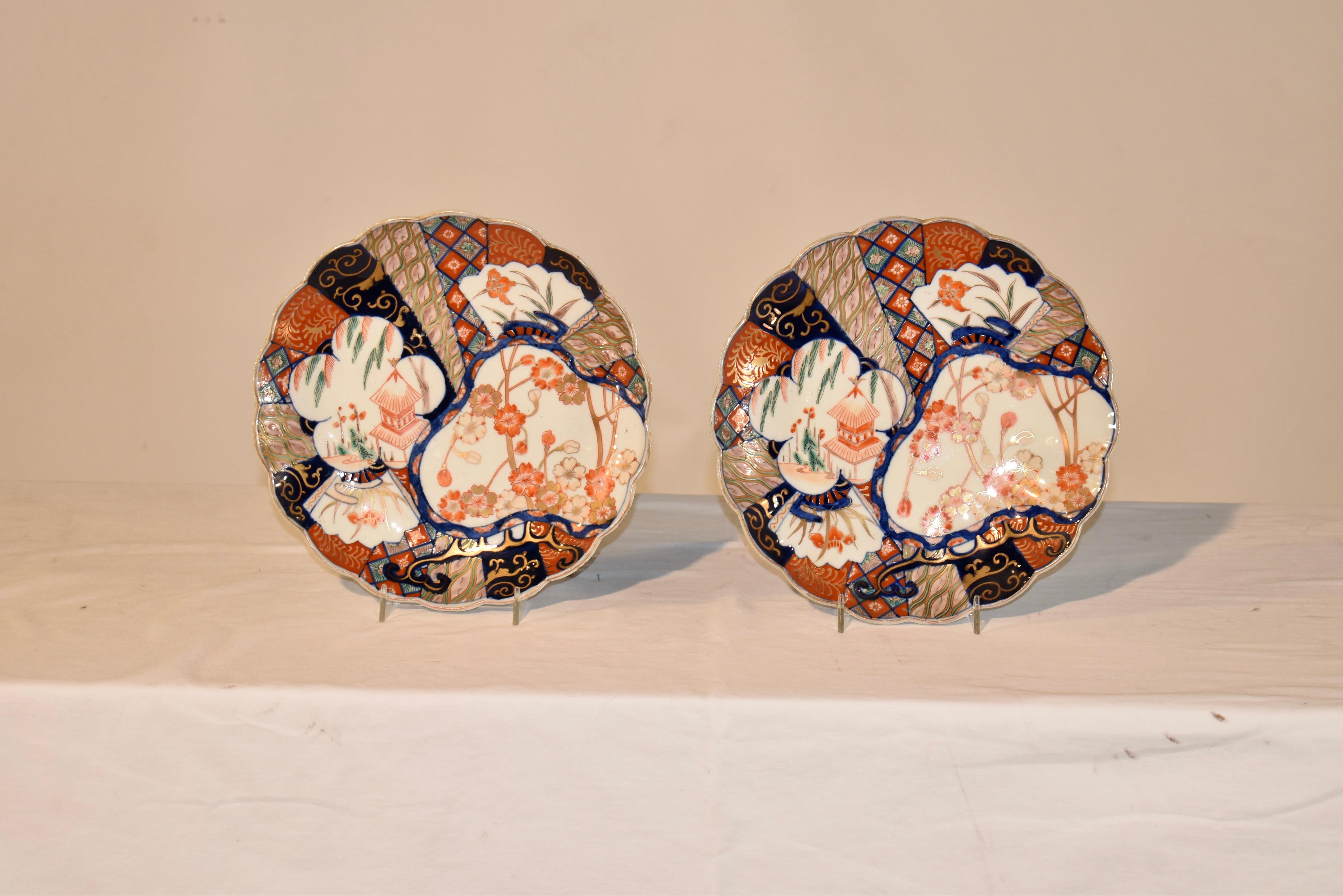 Pair of Imari Plates, C. 1910 at 1stDibs