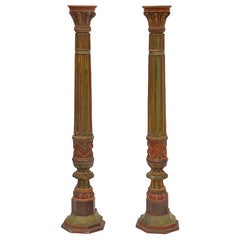 19th Century, Napoleon III Style White Marble Column For Sale at 1stDibs