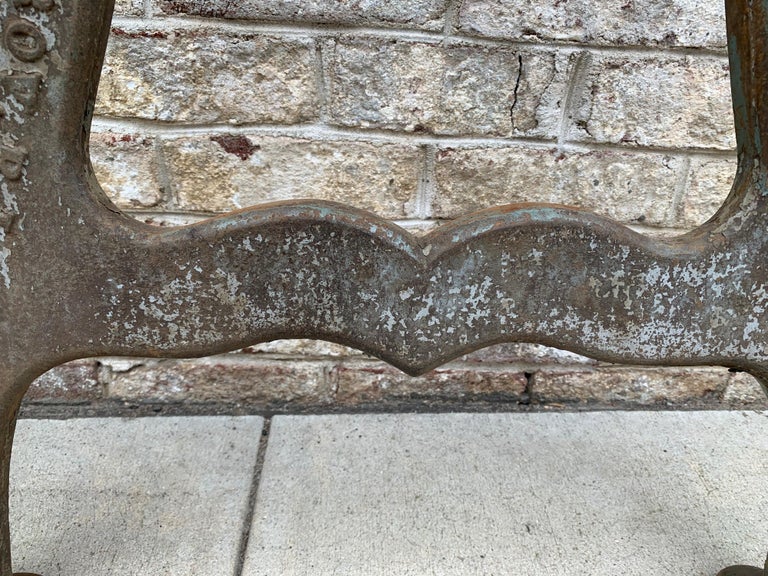 Pair of Industrial Iron Bases from Late 19th Century For Sale at 1stDibs