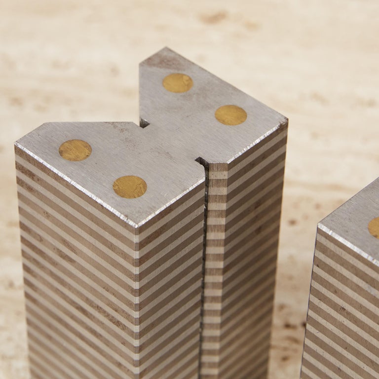 Pair of Industrial Metal Machine Blocks at 1stDibs