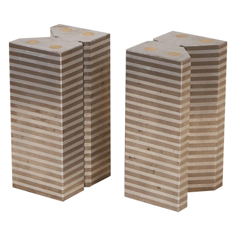 Pair of Industrial Metal Machine Blocks at 1stDibs