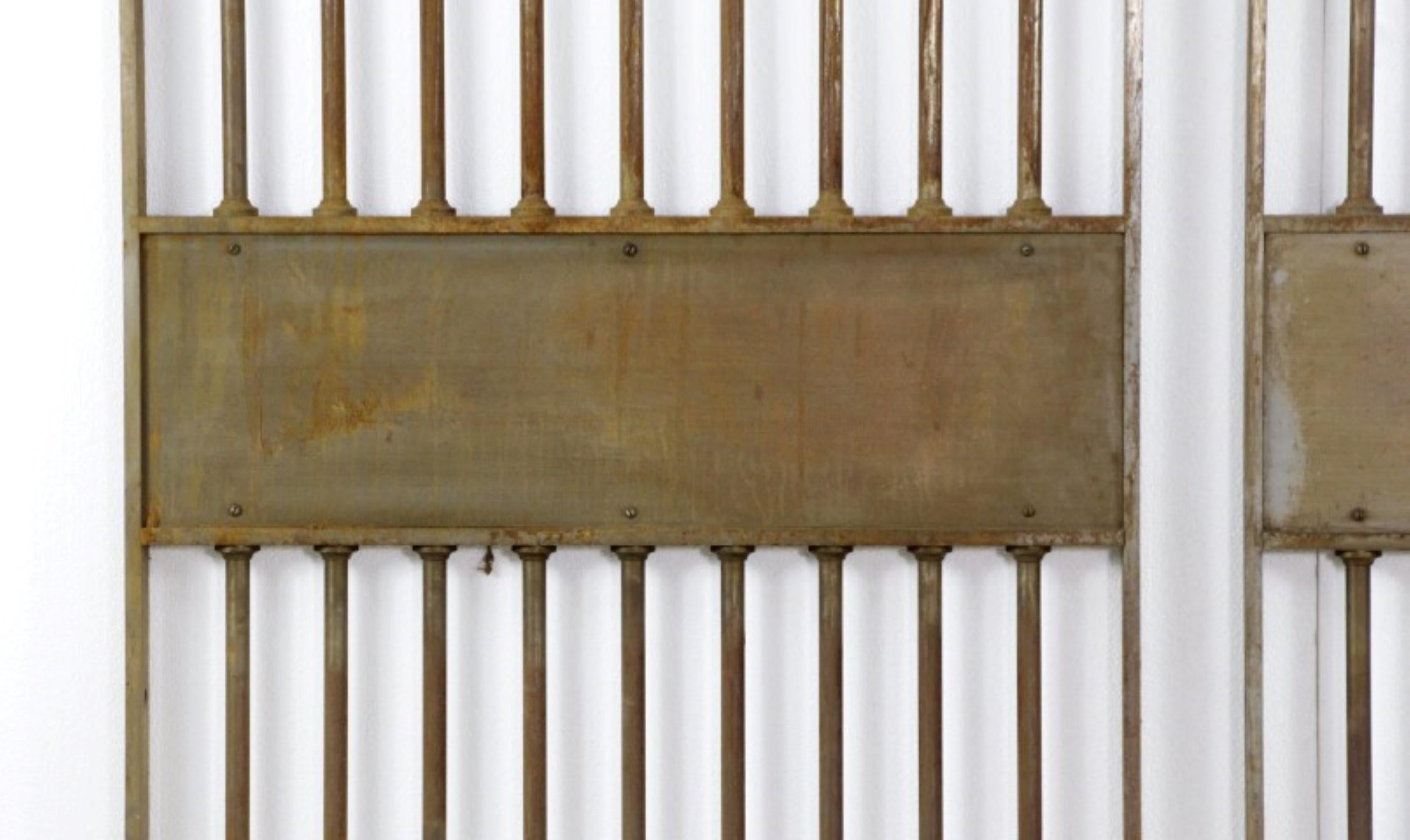 Pair of Industrial Steel Bank Vault Doors with Bars from NYC For Sale ...