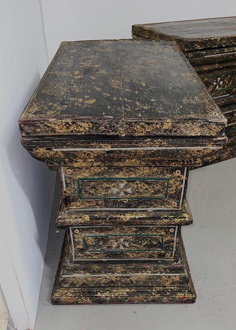 Pair of Inlaid Wedding Dowry Chests For Sale at 1stDibs