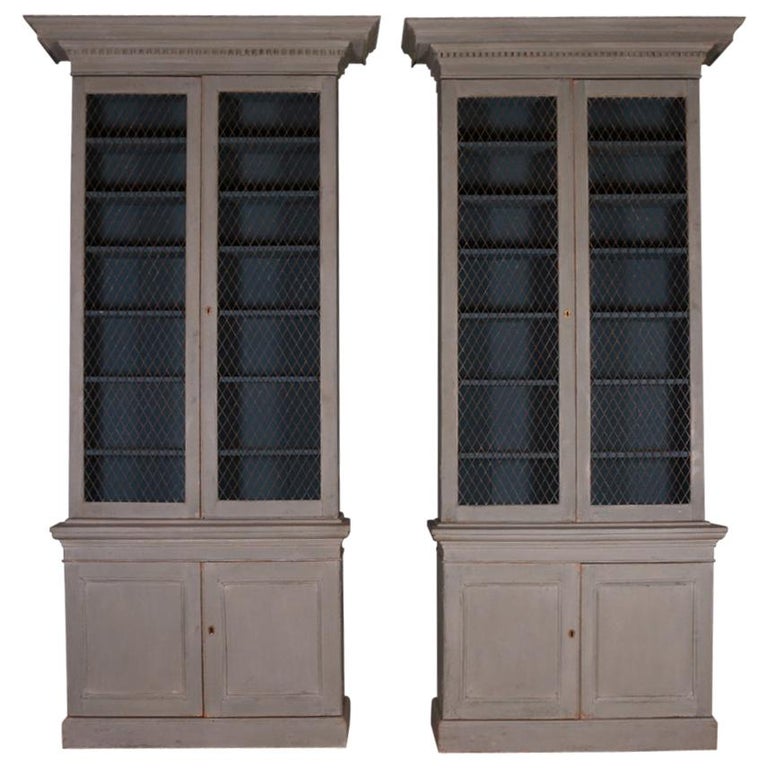 Pair of Irish Bookcases at 1stDibs