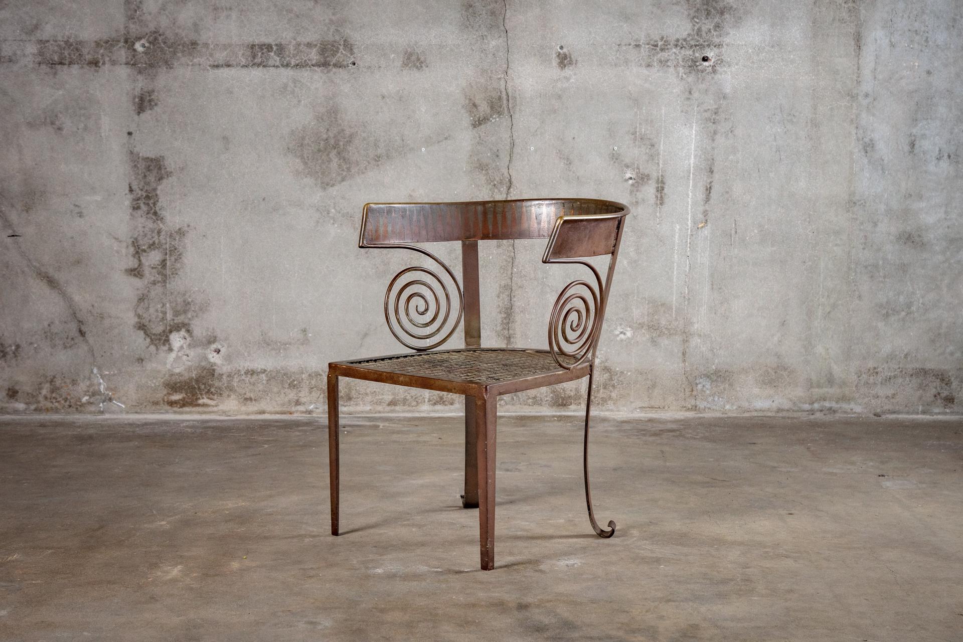 Pair of Iron Chairs at 1stDibs