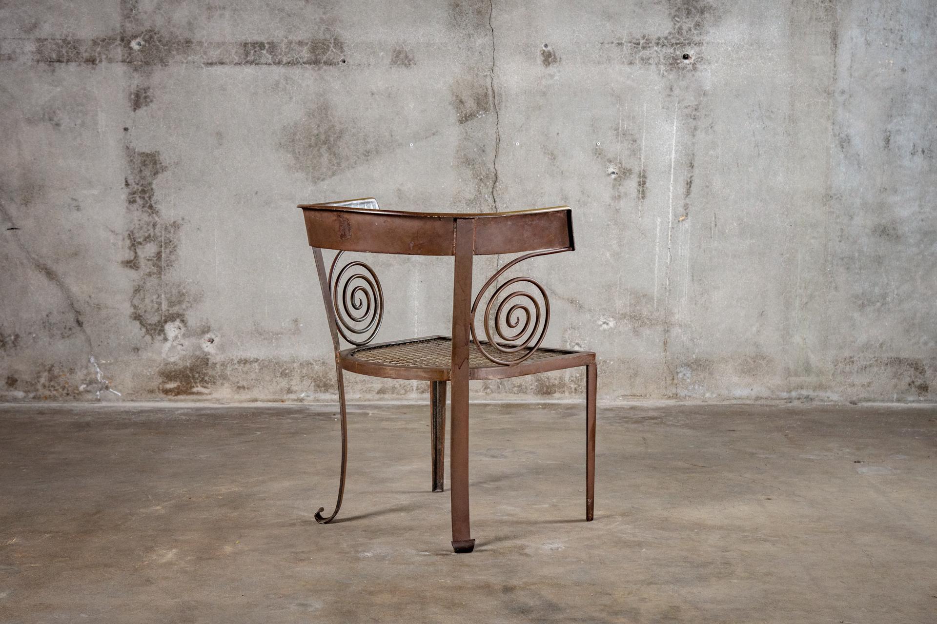 Pair of Iron Chairs at 1stDibs