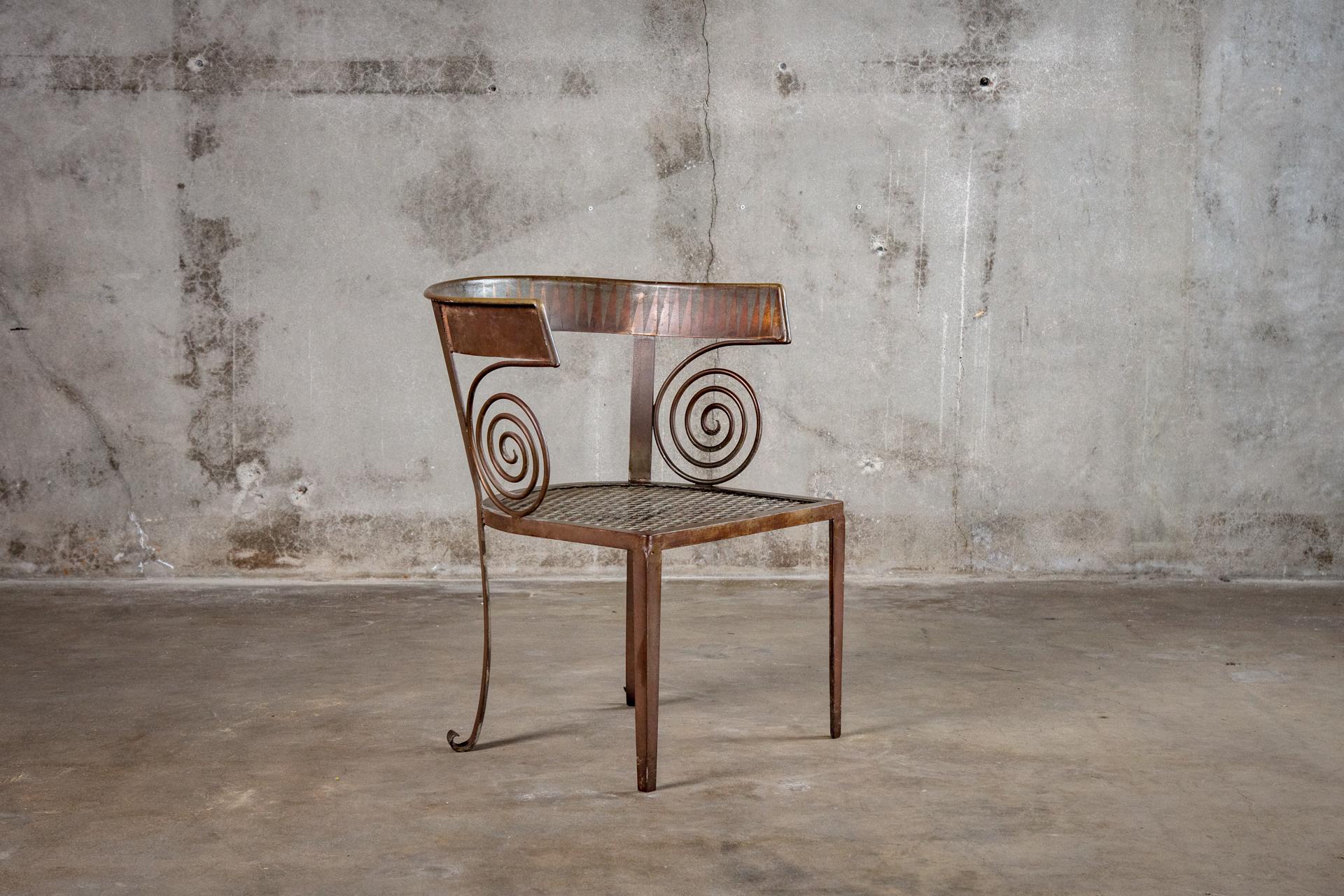 Pair of Iron Chairs at 1stDibs