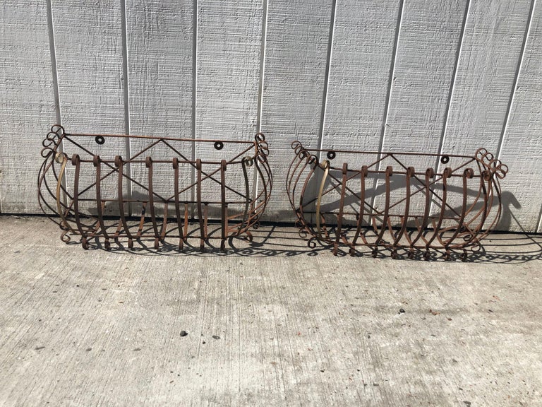 Pair of Iron Window Boxes at 1stDibs