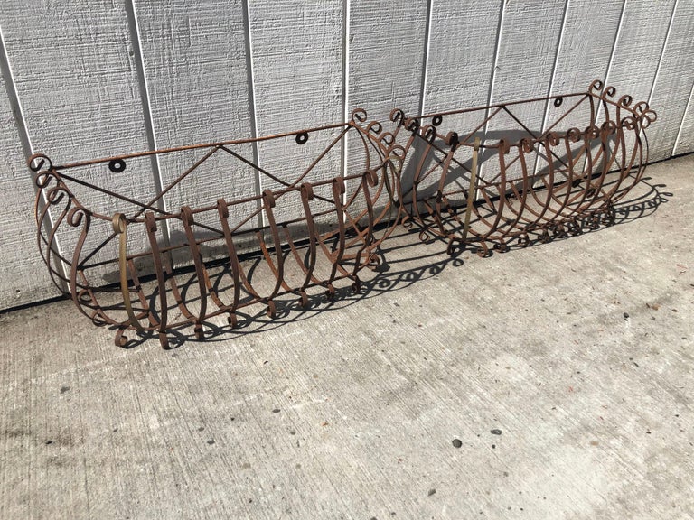 Pair of Iron Window Boxes at 1stDibs