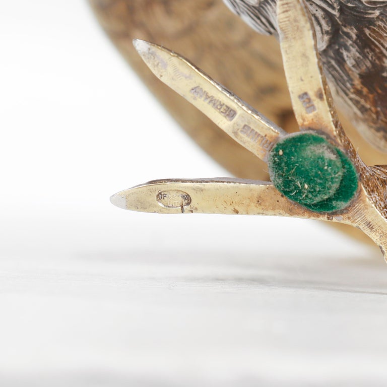 Pair of Israel Freeman and Son Sterling Silver Table Fighting Cockerels ...