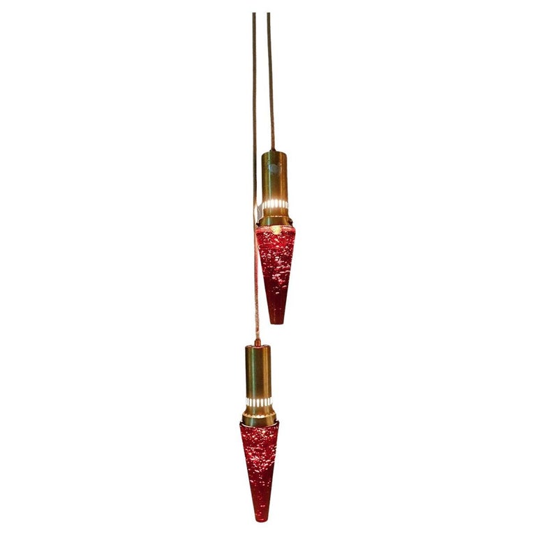 Pair of “Istappen” Pendants by Ateljé Engberg, 1960s, Sweden For Sale ...