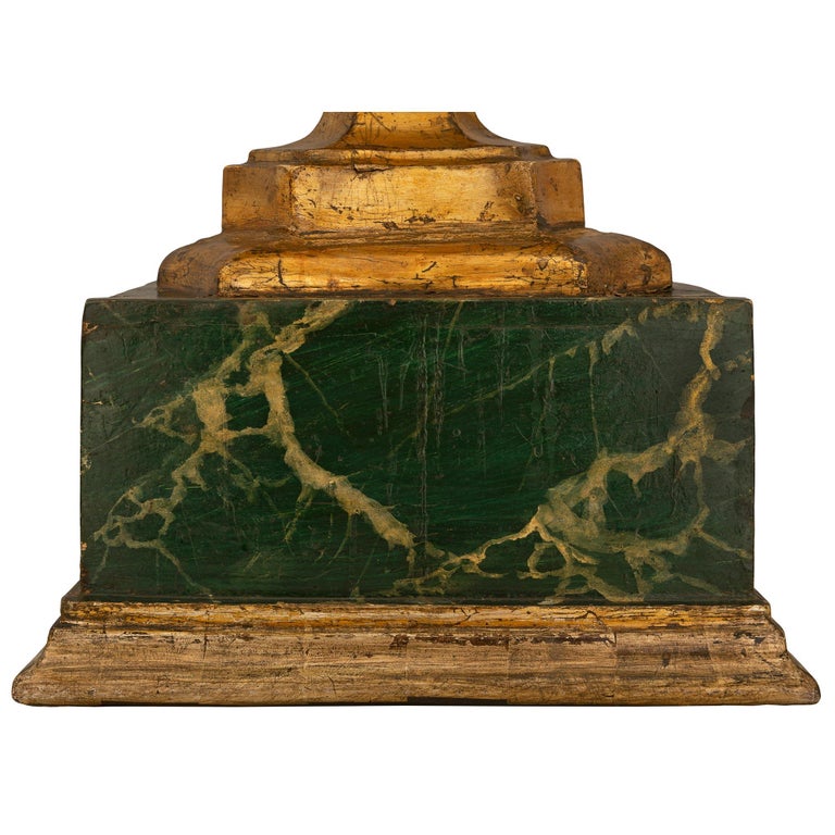 Pair of Italian 18th Century Louis XVI Period Carved Mecca Lamps For ...