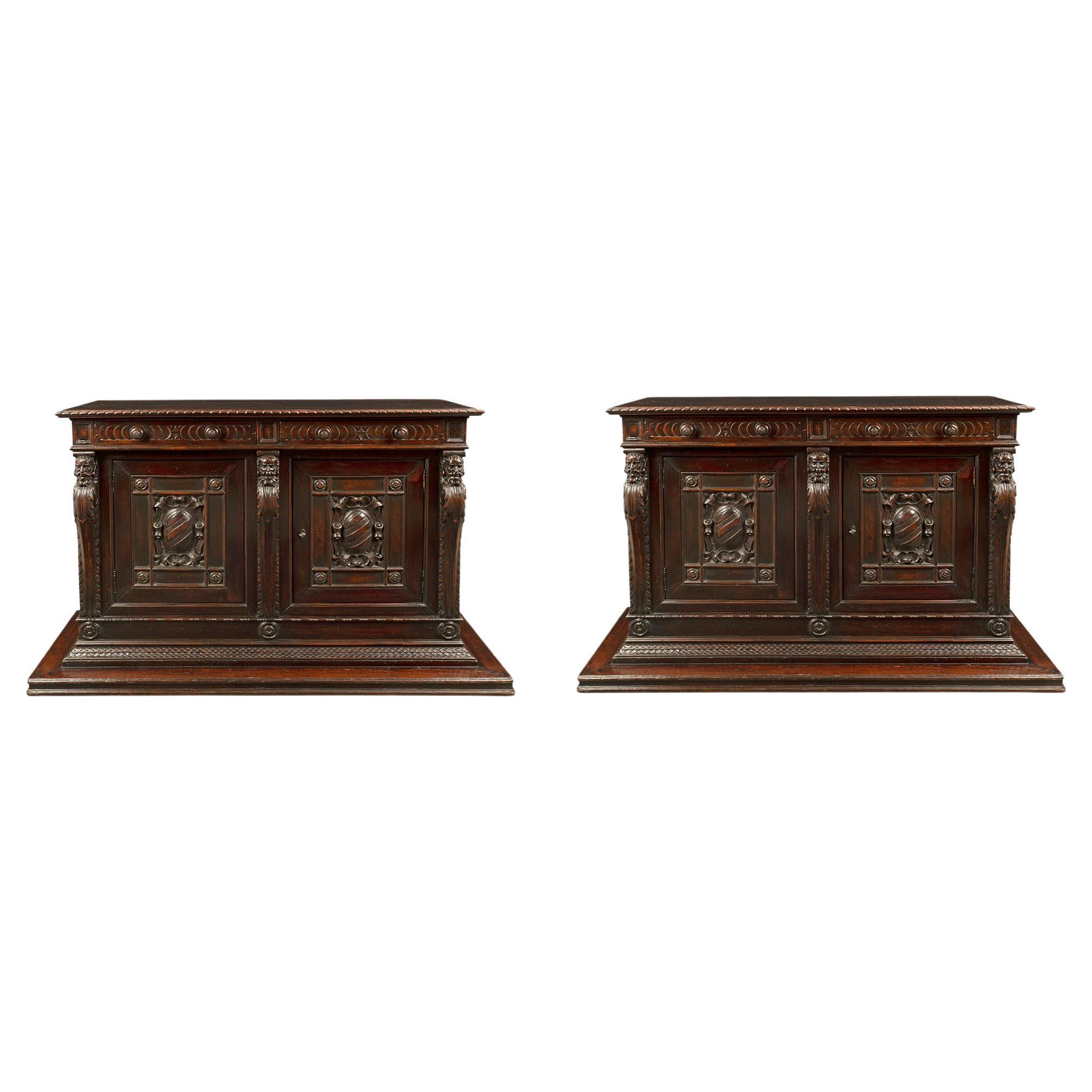 18th Century Italian Two Piece Walnut Buffet from Tuscany at 1stDibs