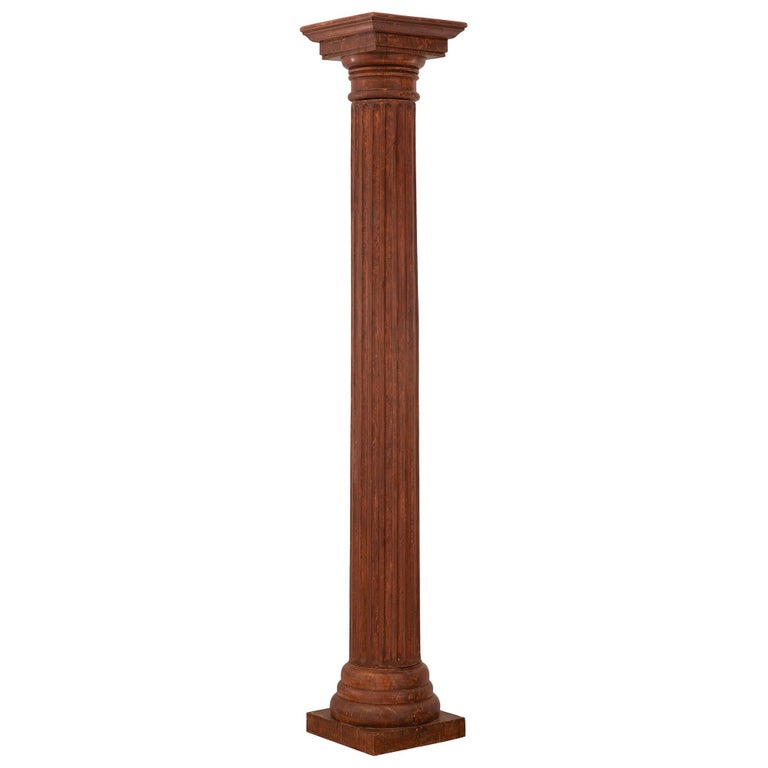 Pair of Italian 19th Century Architectural Wood Columns For Sale at ...