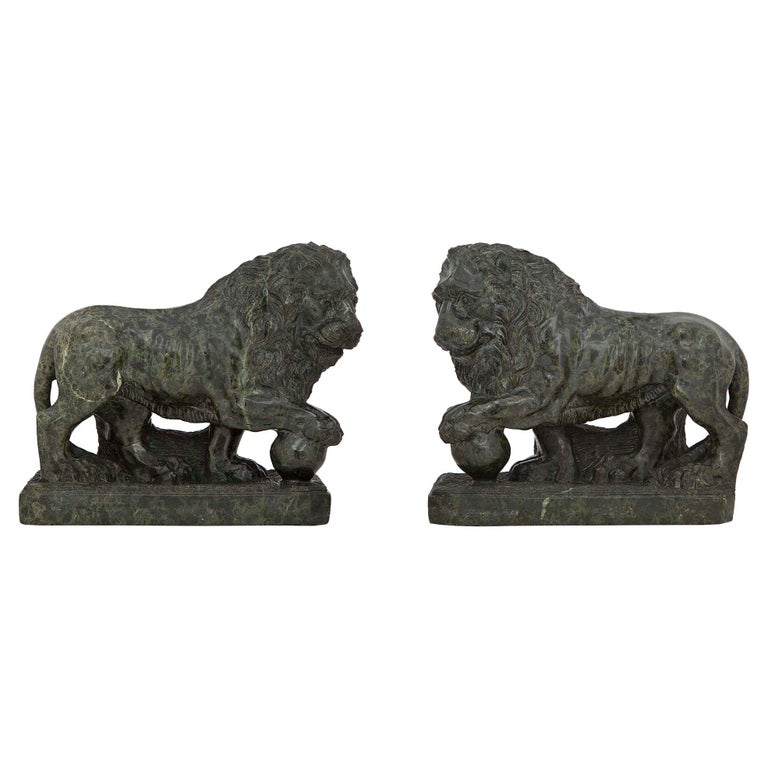 Pair of Italian 19th Century Marble Statues For Sale at 1stDibs